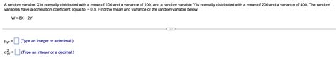 Solved Variables Have A Correlation Coefficient Equal To Chegg Com