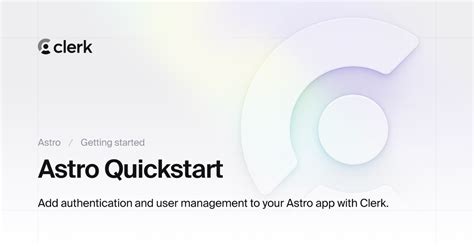 Astro Astro Quickstart