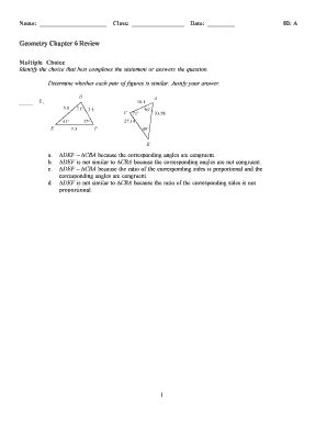 Fillable Online Geometry Chapter Review TeacherWeb Fax Email Print PdfFiller