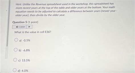 Solved The Equation I Put In Excel Is Wrong How Do I Fix It Chegg Com