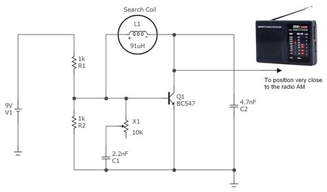Powerful Metal Detector Circuit Diagram