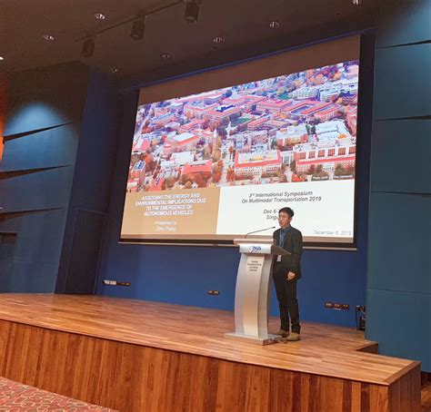 Stsrg Member Zimo Zhang Presented At The International Symposium On Multimodal Transportation