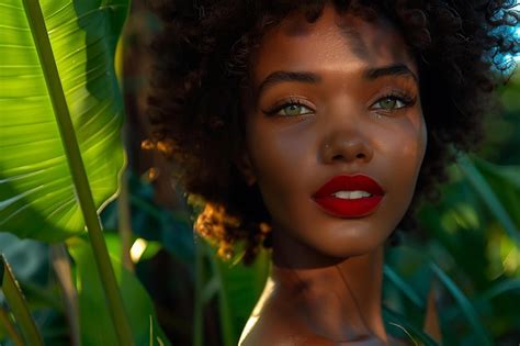 Premium Photo Afro Black Woman In Elegant Portrait