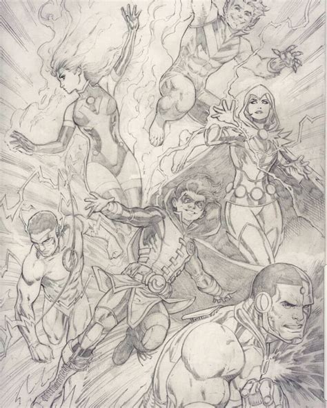 Bringing In The New Year With New Stuff Teentitans Pencil Drawing