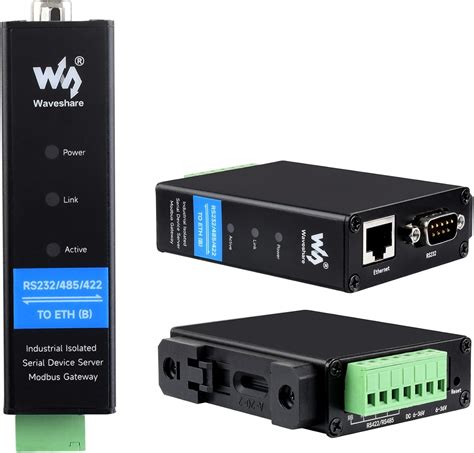 Rs232 485 422 To Rj45 Ethernet Converter Industrial Isolated Rail Mount Rs232 485 422 Serial