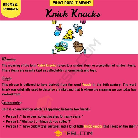 Knick Knacks Meaning Origin And Examples • 7esl
