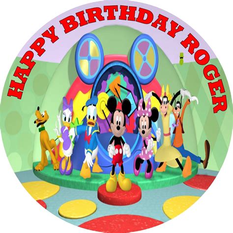 Mickey Mouse Clubhouse Edible Cake Image Oh Toodles Mickey Mouse