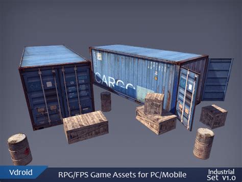 Rpgfps Game Assets For Pcmobile Industrial Set V10 3d Industrial Unity Asset Store