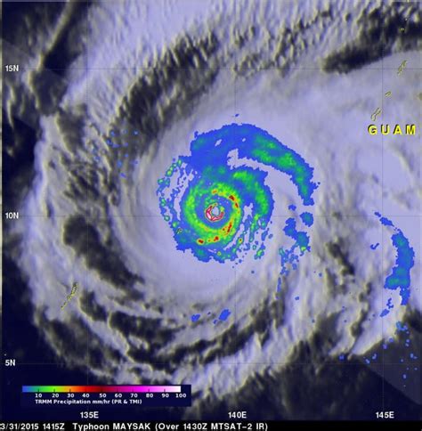 Trmm Satellite Makes Direct Pass Over Super Typhoon Maysak Spaceref