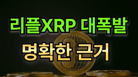 리플 전망 대폭발 명확한 근거 리플스테이블코인 업비트코인 리플etf Youtube