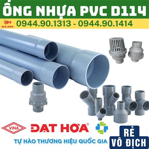 ỐNG NHỰA PVC D114 ĐẠT HÒA l GIÁ NHÀ MÁY