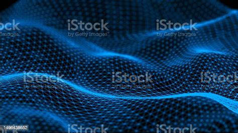 포인트와 라인과 미래파 빅 데이터 동적 웨이브 배경 3d 렌더링 0명에 대한 스톡 사진 및 기타 이미지 0명 3차원 형태