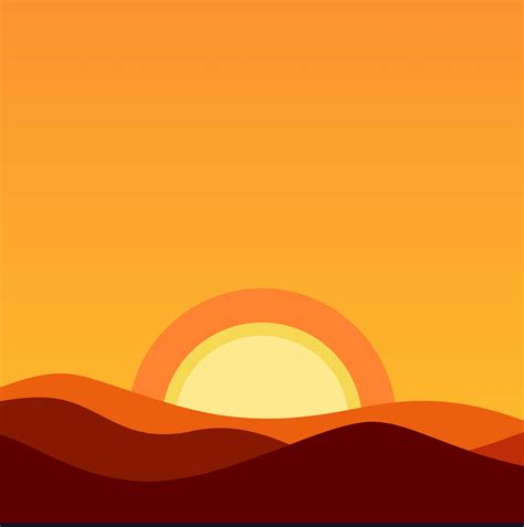 Download Sunset At Vector Png Download Free At Gpngnet