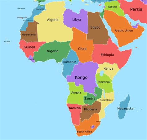 Map Of Africa With Major Cities