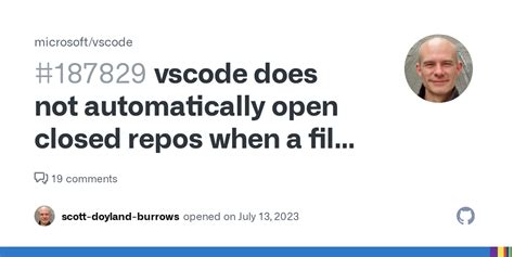 Vscode Does Not Automatically Open Closed Repos When A File Is Opened · Issue 187829