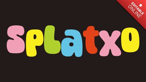 Splatxo Groovy Font Text Effect Generator