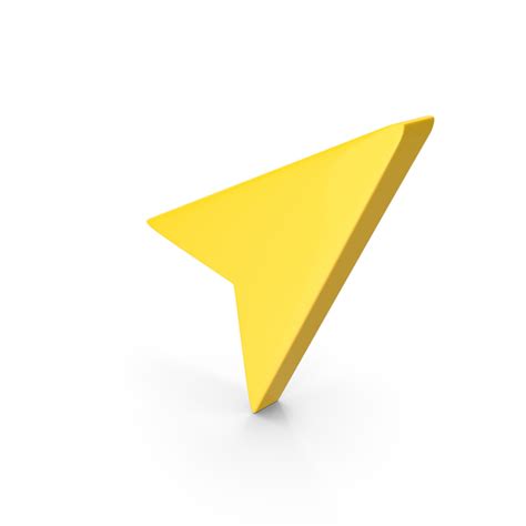 Yellow Arrow Pointer Icon PNG Images PSDs For Download PixelSquid S117999277
