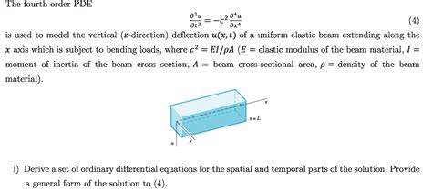 Solved The Fourth Order Pde Partial Differential 2