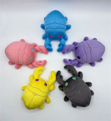 Adorable Colorful Stag Beetle Bug Insect Coleoptera Minky Plush Adorable Colorful Unique