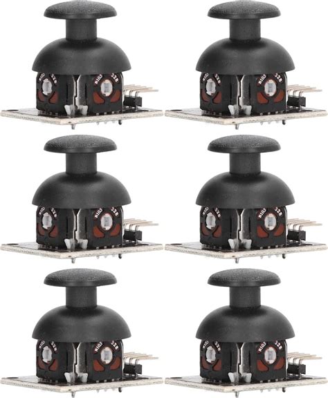 Xiop Joystick Sensor 6 Sets X Y Dual Axes Game Control Module Black Programmable Easy