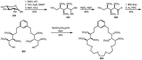 Scheme 165 The Synthesis Of The Permethylated Crown Ether 624