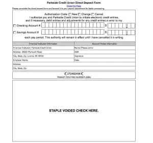 Direct Deposit Form Templates Word Excel Formats