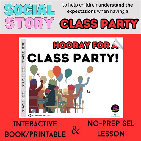 Class Party Setting Behavior Expectations Interactive Book