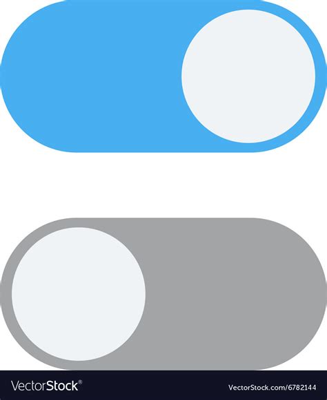 Toggle Switch Con Royalty Free Vector Image VectorStock