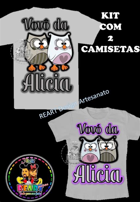 Kit Camiseta Bubu E As Corujinhas Elo7 Produtos Especiais