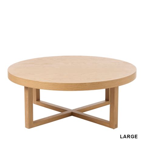 Mark Tuckey Oak Cross Base Coffee Table Collection Adairs