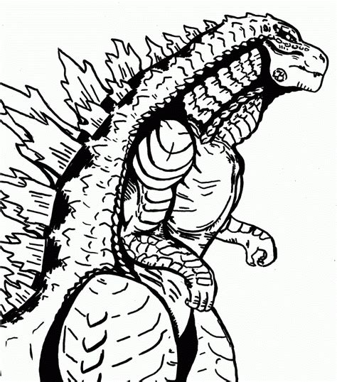 Godzilla 1998 Coloring Pages At Tanromanblog Blog