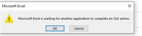 Ole Action Error How Do I Fix This Error Rexcel