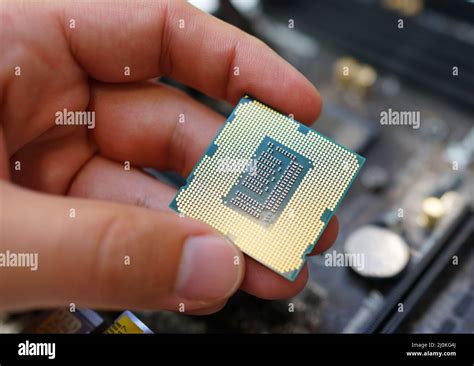 Working On Motherboard And Pc Processor And Memory Stock Photo Alamy