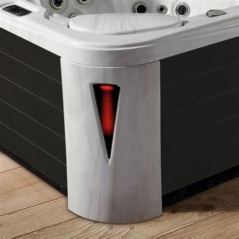 White Acrylic Outdoor Pool For 5 Person Alpha 05 Size