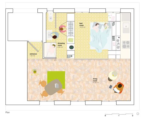 Sliding Chipboard Panels Utilise Space In Madrid Apartment