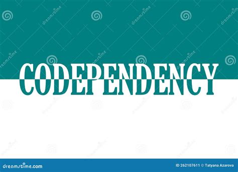Codependency Colorful Typography Banner With Word Text Caption Art