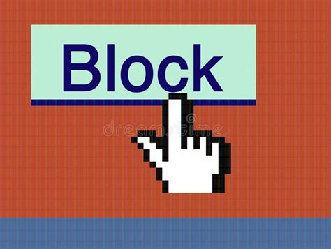 Cursor And Block Button Stock Image Image Of Browser 5552159