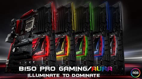 Asus B150 Pro Gaming Ddr4 Aura Edition Intel B150 Chipset Lga1151 Ddr4 Skylake Atx Desktop