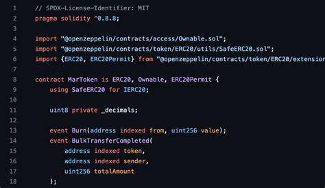Introducing The Mar Token An Erc20 Contract For The Mchain And Marines