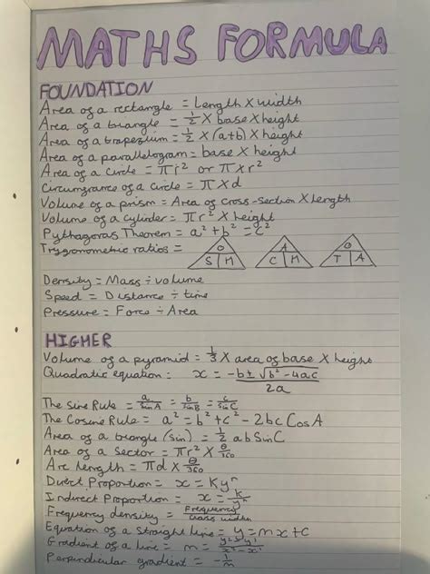 Year 10 Maths Revision