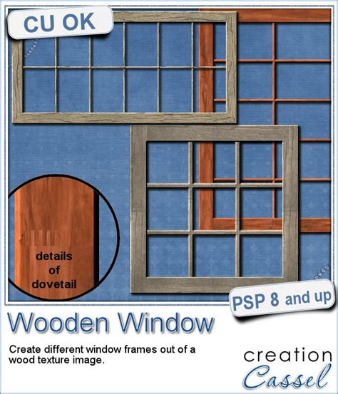 New Script Wooden Window Creation Cassel
