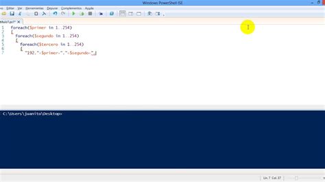 Recorrer Un Rango De Direcciones Ip Desde Powershell Youtube