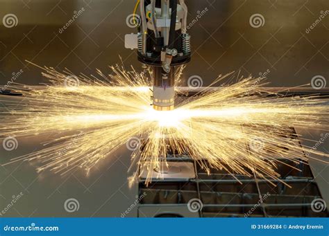 Plasma Cutting Process Stock Image 31464871