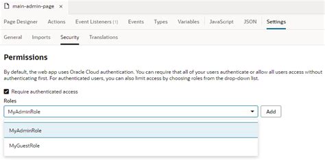Restrict User Access To An Application Flow Or Page