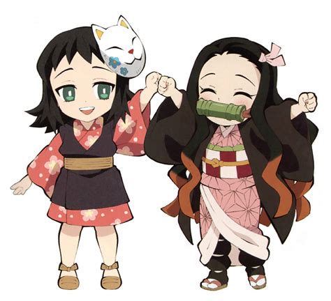 Slayer Anime Demon Slayer Anime Chibi Kawaii Anime Chibi Couple