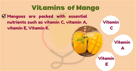 Mango Vitamins And Minerals At Benjamin Hutchison Blog