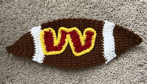 Washington Commanders Logo Crochet Applique Pattern Etsy