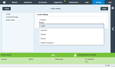 What Language Options Are Available On The GC Touchscreen Forum Gas Chromatography