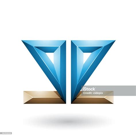 블루와 베이 지 3d 기하학적 양면 양각된 문자 E 벡터 일러스트 레이 션 0명에 대한 스톡 벡터 아트 및 기타 이미지 0명 디자인 로고 Istock