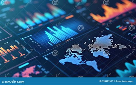 interactive digital dashboard displays key performance indicators for